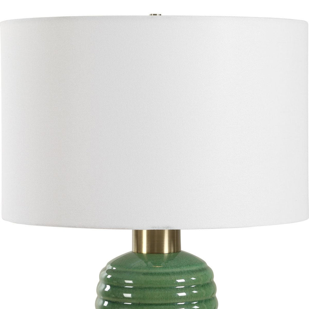 Roman Table Lamp, Olive Green – High Fashion Home