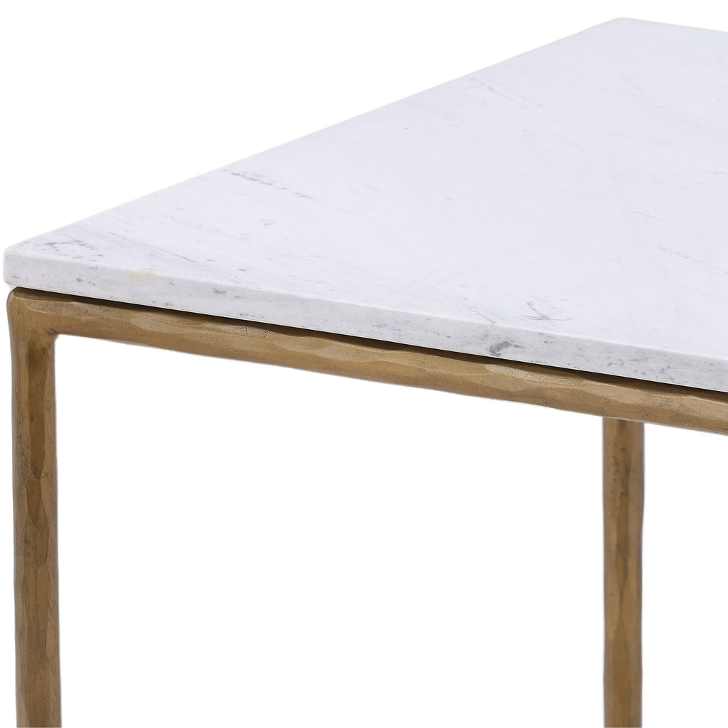 Salas Side Table, White – High Fashion Home