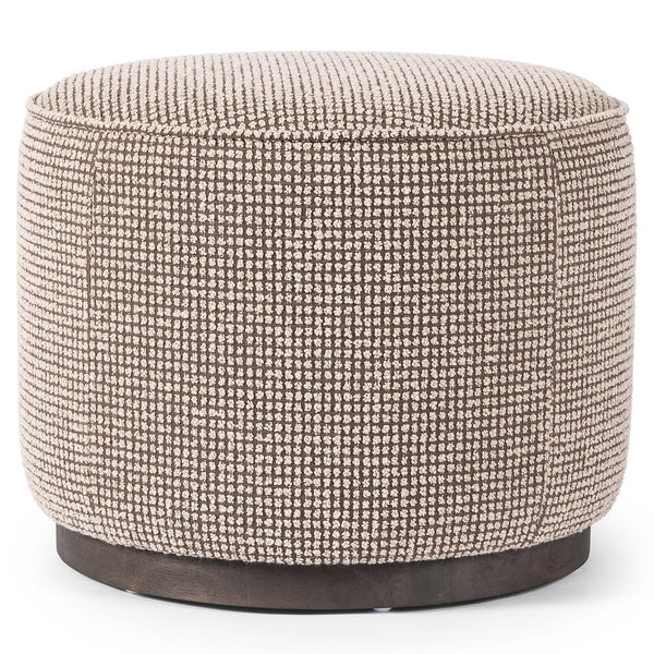 Sinclair Round Ottoman, Barrow Taupe – High Fashion Home