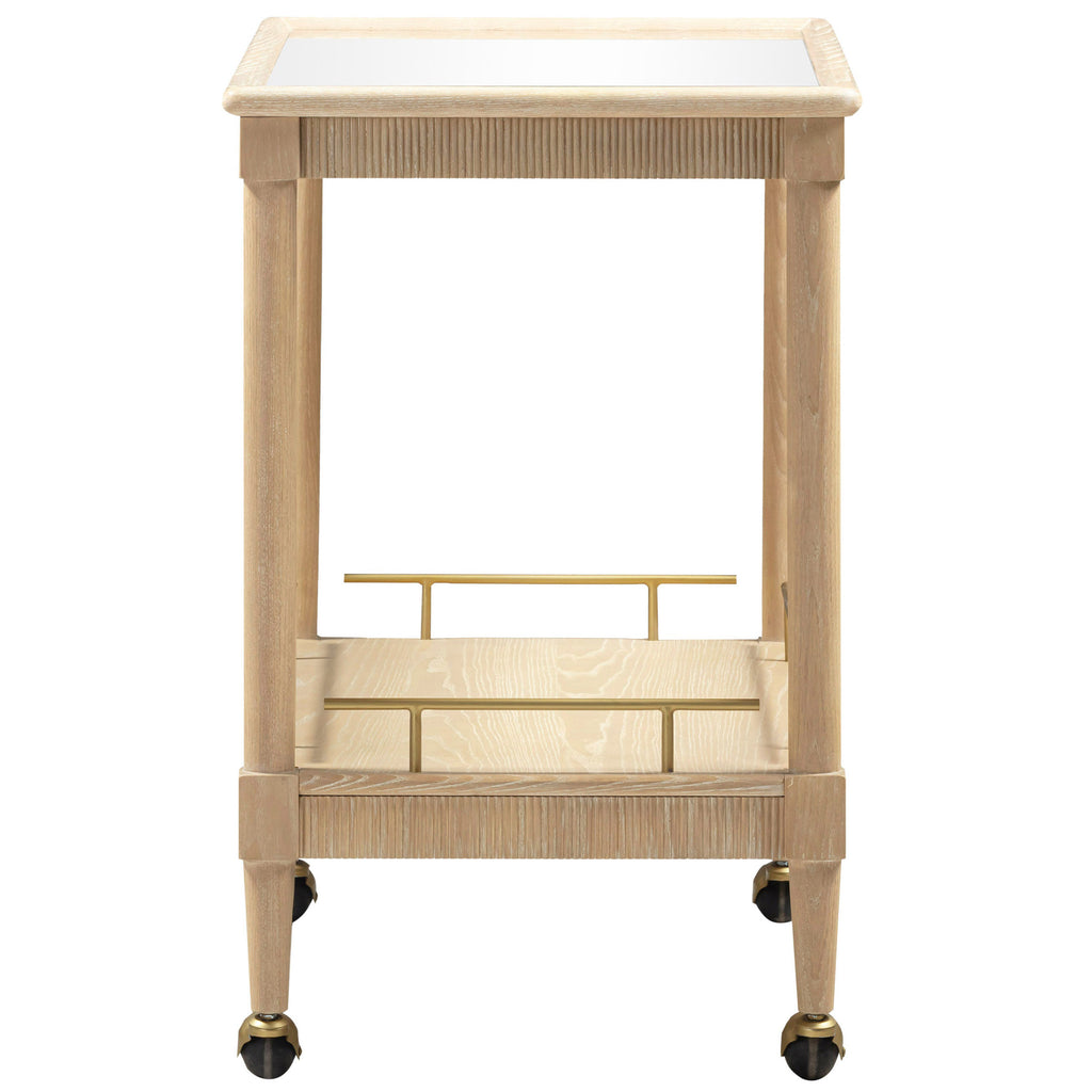 Slosh Bar Cart, Natural – High Fashion Home