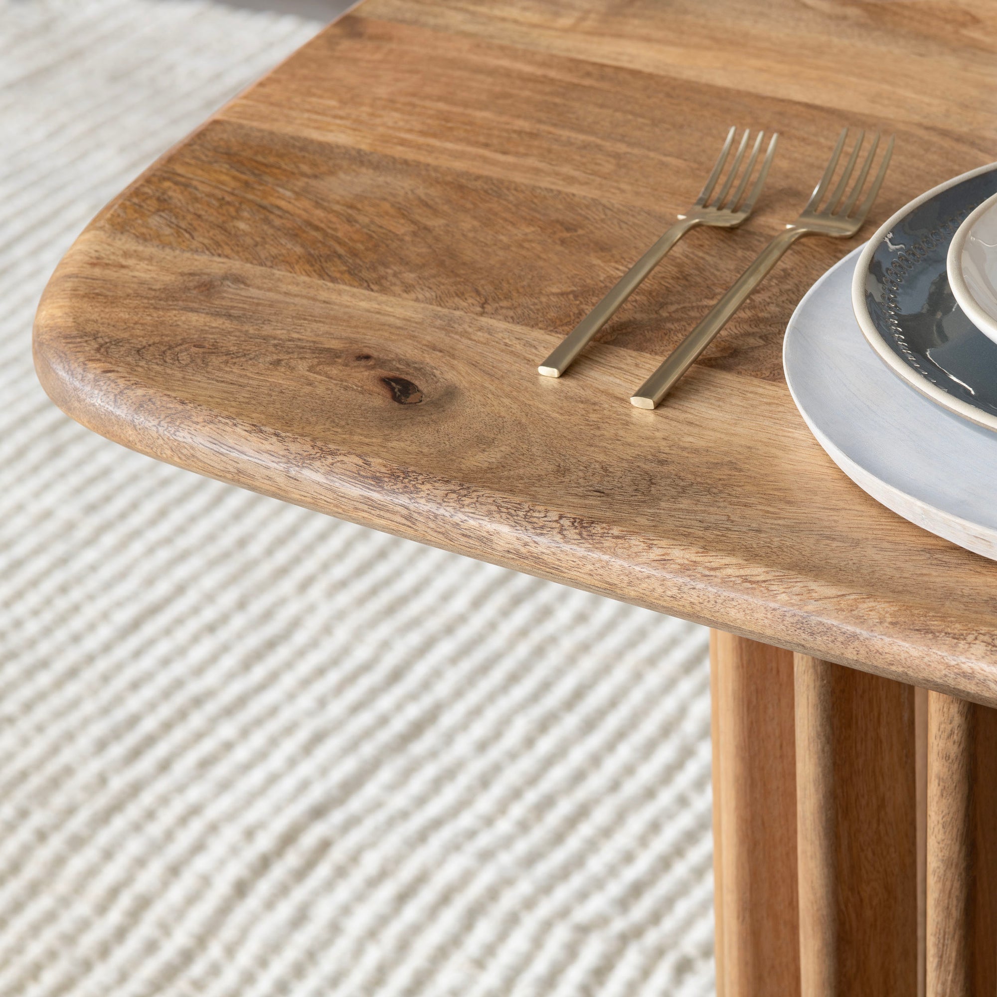 Sullivan Rectangular Dining Table, Natural – High Fashion Home