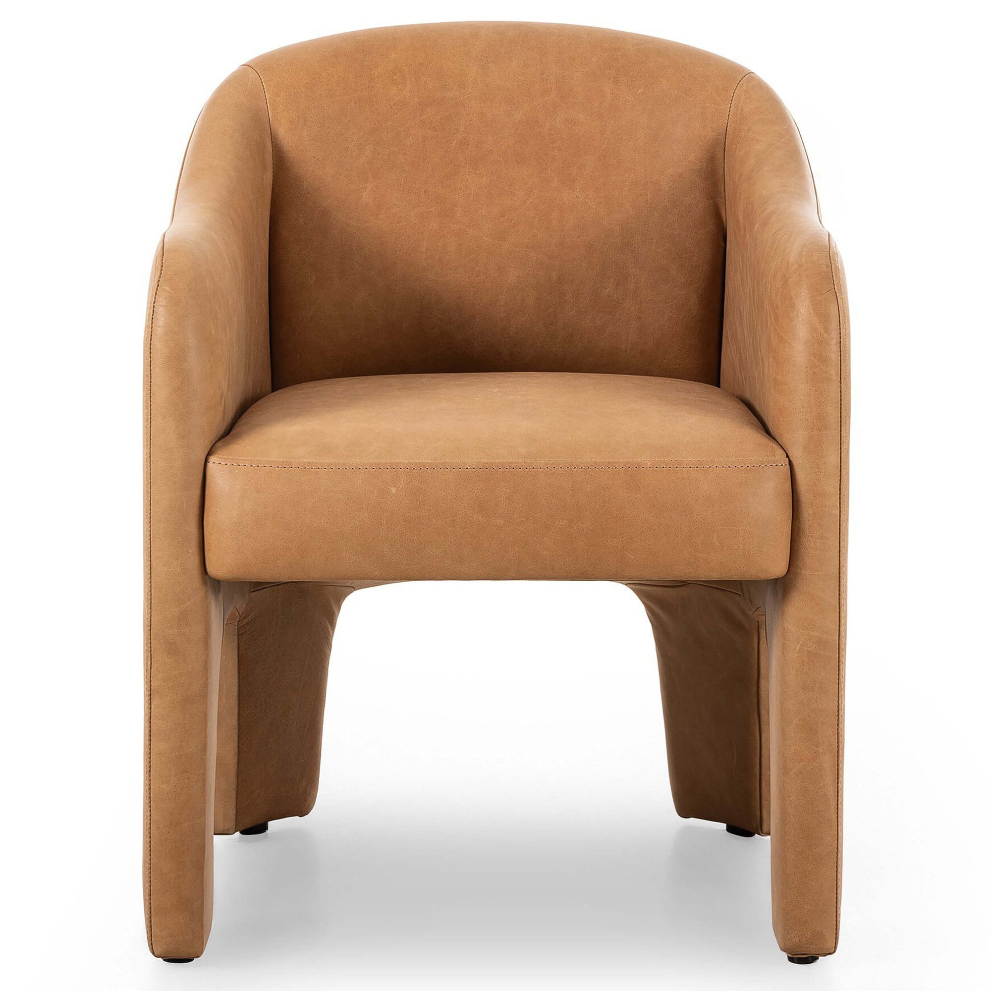 Sully Leather Dining Chair, Eucapel Cognac – High Fashion Home