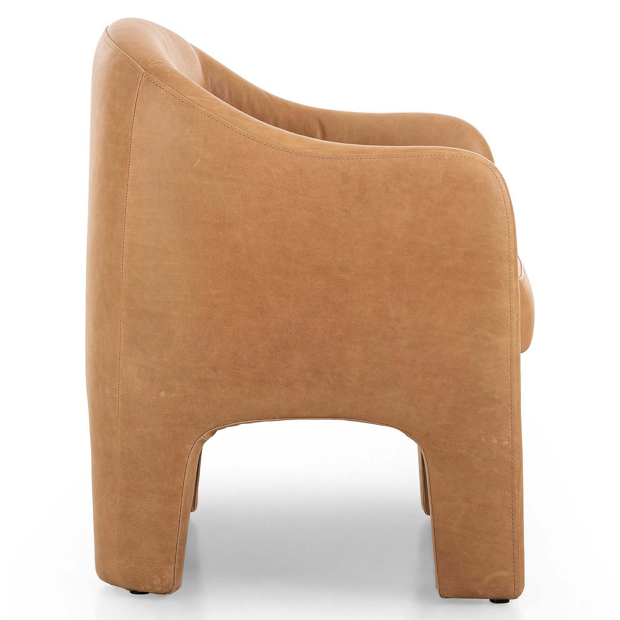 Sully Leather Dining Chair, Eucapel Cognac – High Fashion Home