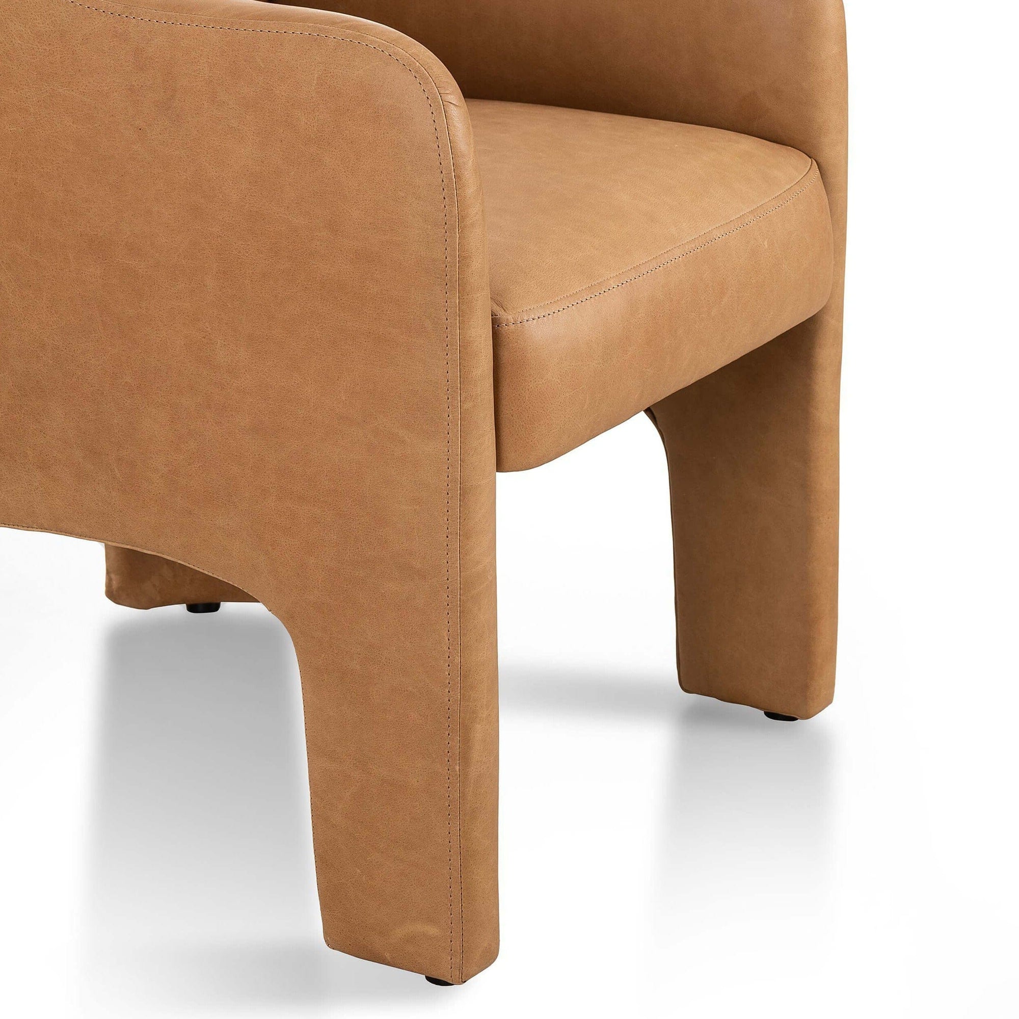 Sully Leather Dining Chair, Eucapel Cognac – High Fashion Home