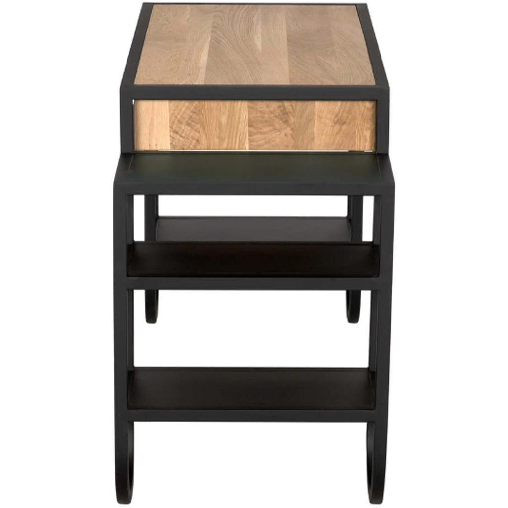 Thomson Desk, Natural/Matte Black – High Fashion Home