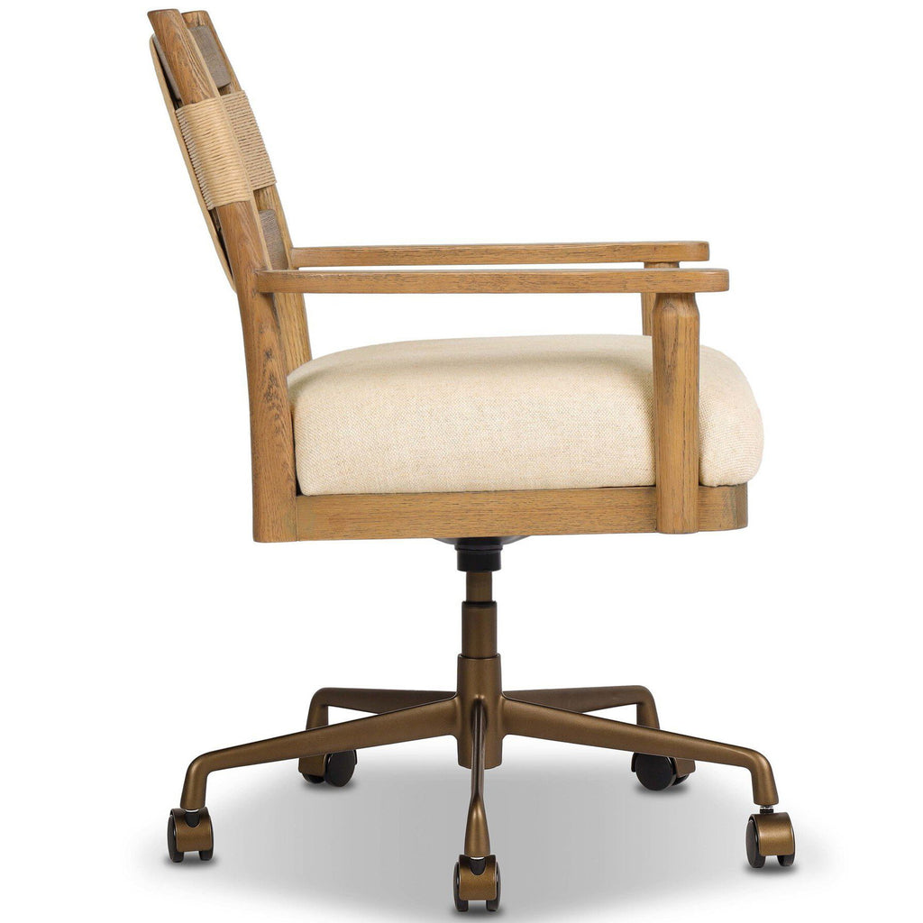 Tova Desk Chair, Natural by Amber Lewis x Four Hands – High Fashion Home
