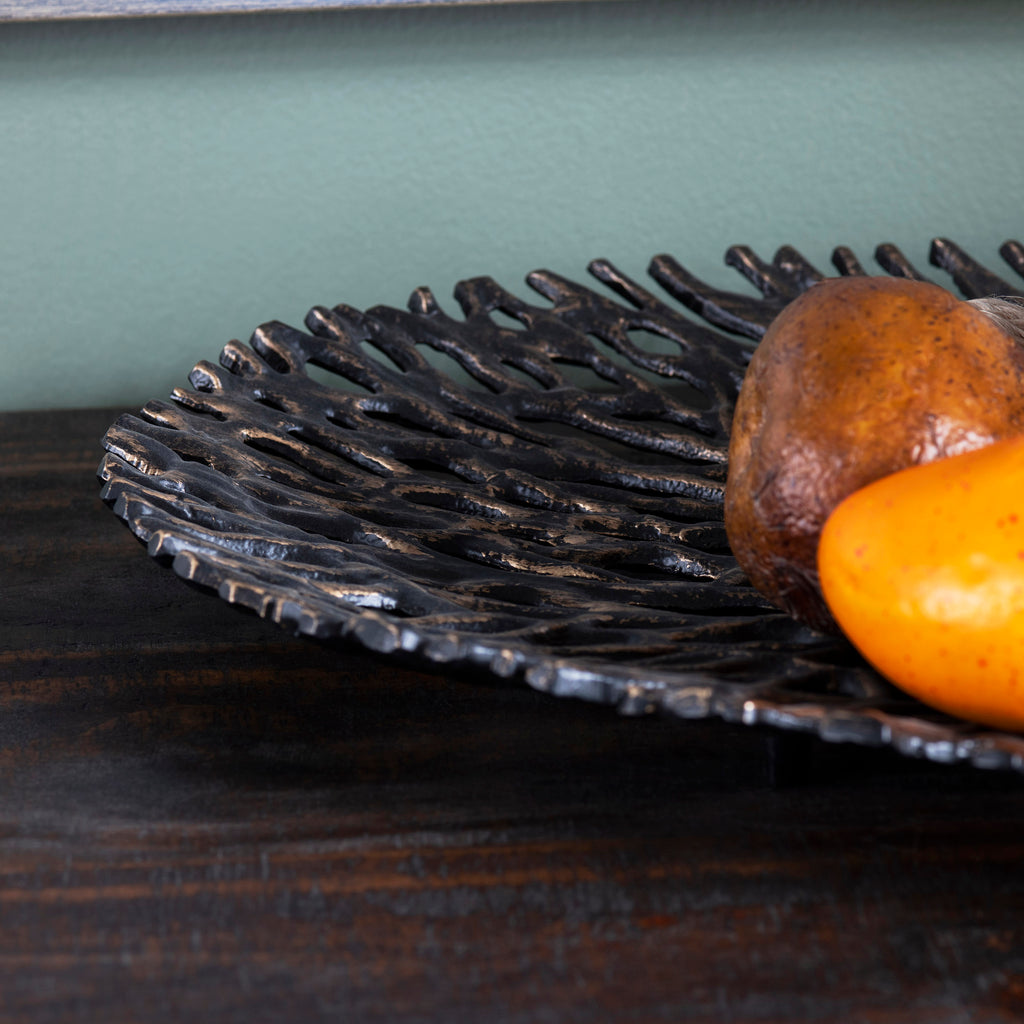 Tree Branch Plate, Bronze – High Fashion Home