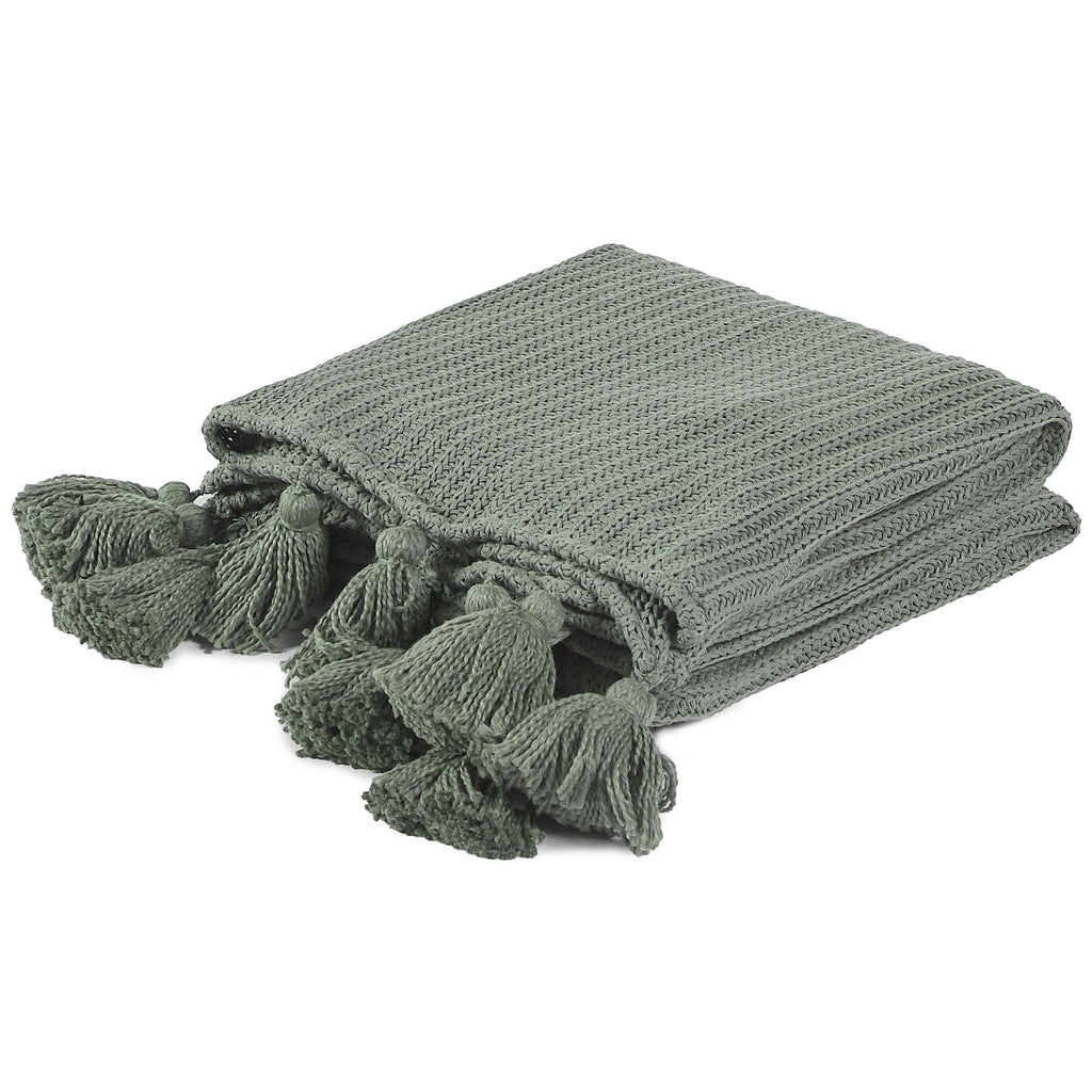 Veda Throw, Sage – High Fashion Home