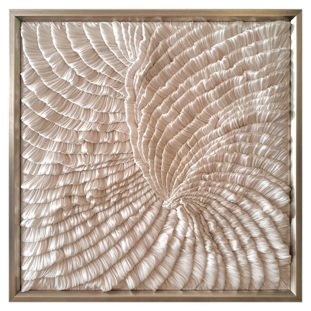 Laguna Ribbon Wall Art, Ivory – High Fashion Home