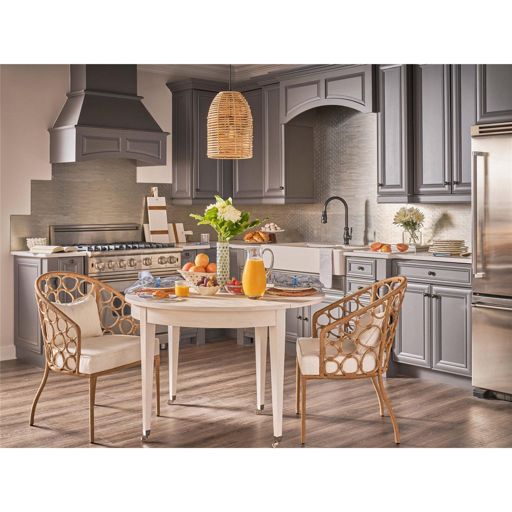 Watercolor Dining Table, White Sand – High Fashion Home