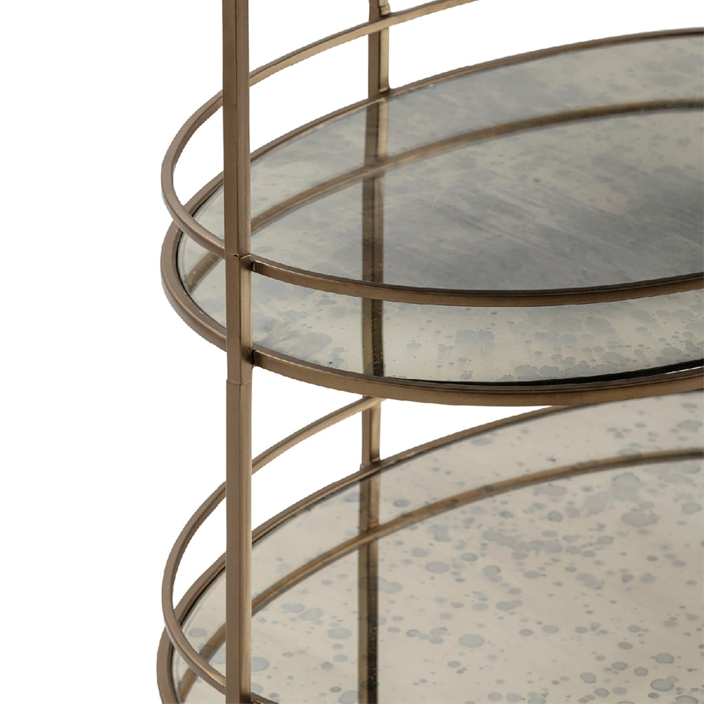 Waterford Bar Cart, Gold – High Fashion Home