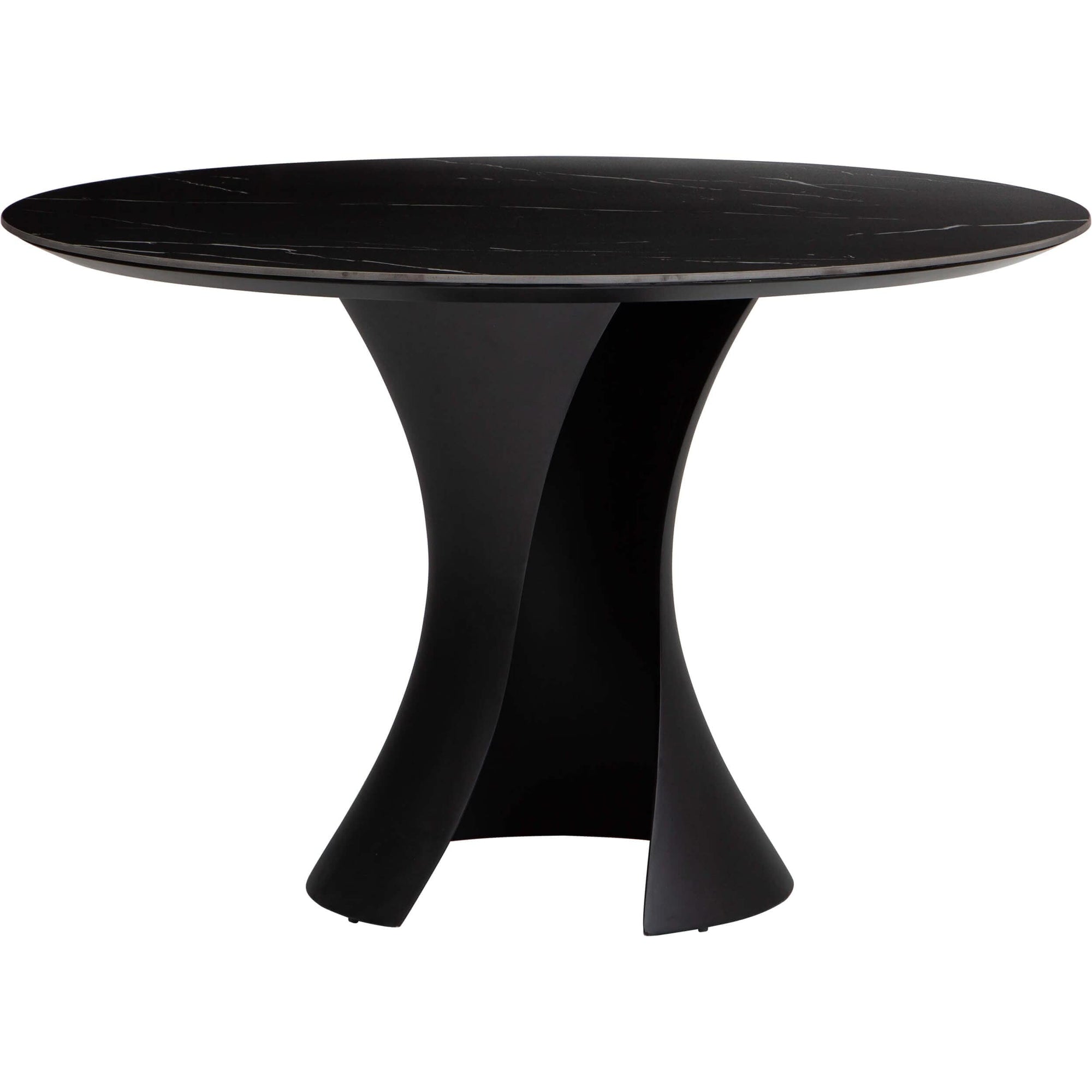Willow Dining Table, Black/Black Base – High Fashion Home