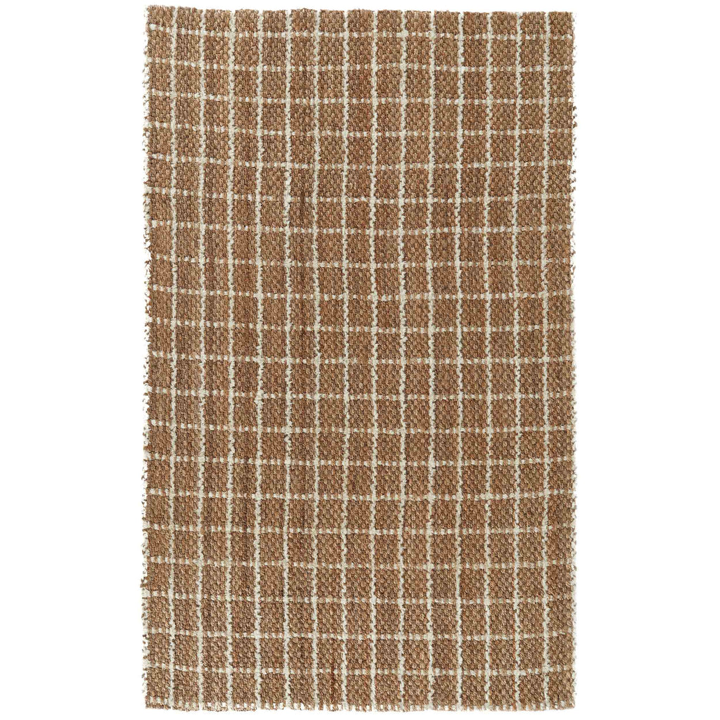 Windowpane Chenille Rug, Natural/Ivory – High Fashion Home
