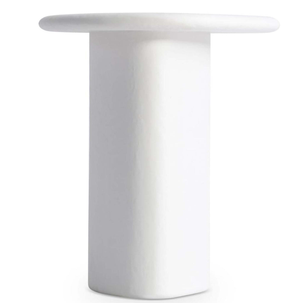Fresco Outdoor Side Table, Chalky White – High Fashion Home