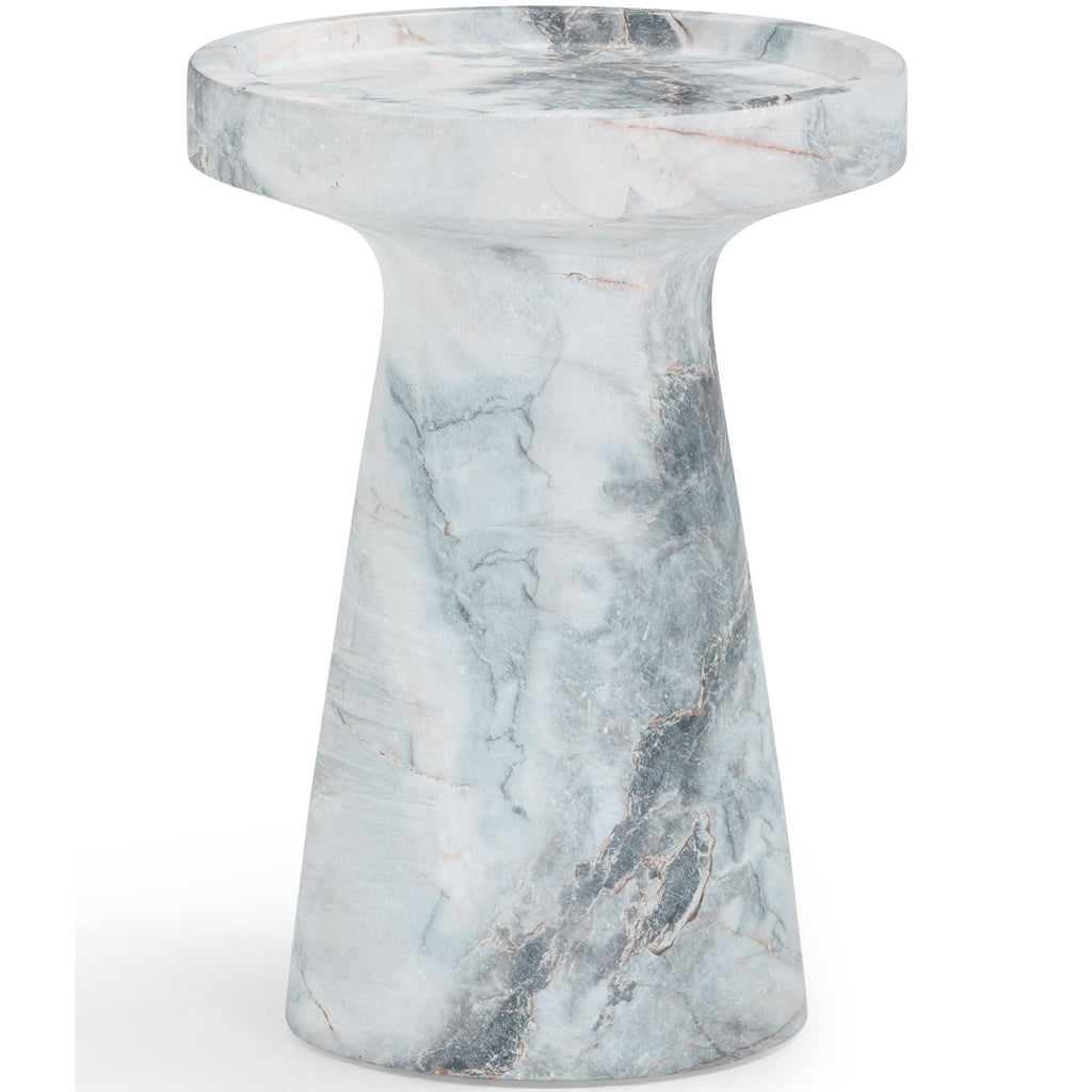 Zara Side Table, Marble Finish – High Fashion Home
