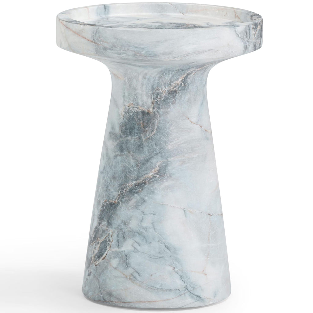 Zara Side Table, Marble Finish – High Fashion Home