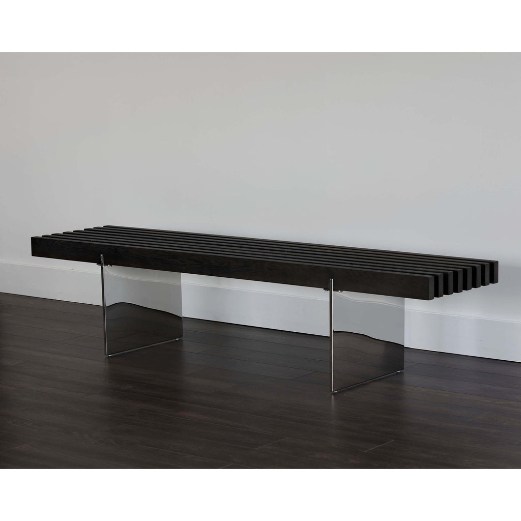 Atticus Bench, Black – High Fashion Home