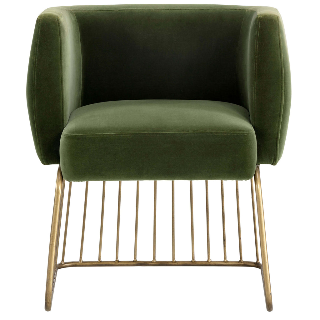 Gala Arm Chair, Forest Green – High Fashion Home
