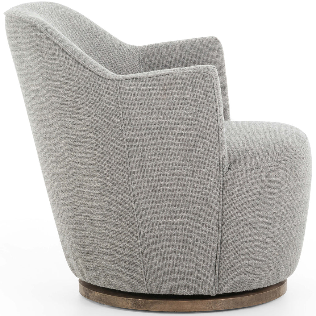 Aurora Swivel Chair, Gibson Silver – High Fashion Home
