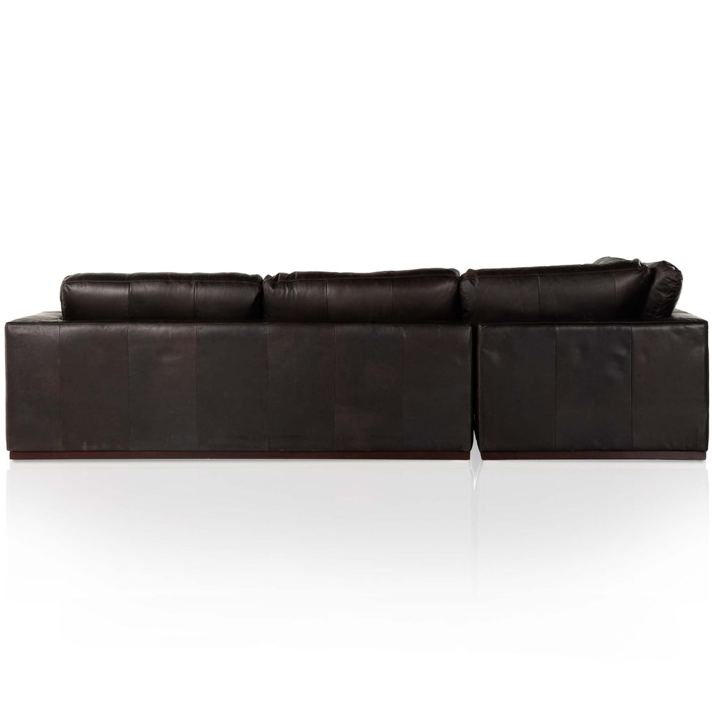 Colt 3 Piece Leather Sectional, Heirloom Cigar by Four Hands – High ...