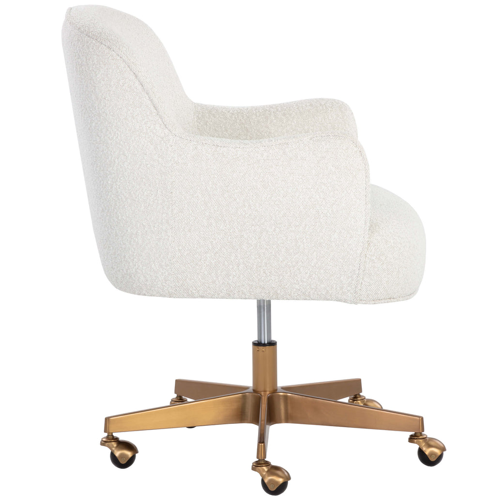 Karina Office Chair, Copenhagen White – High Fashion Home