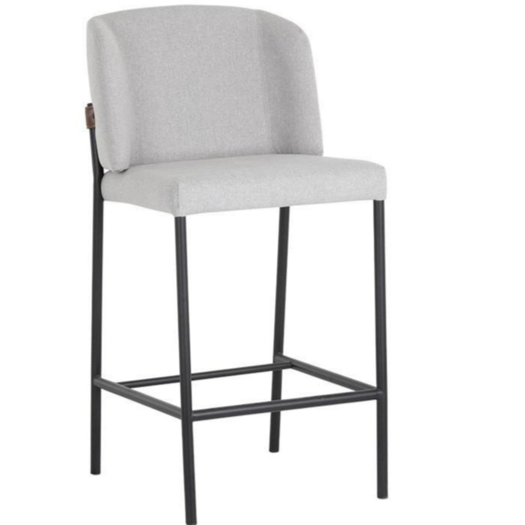 Pearce Counter Stool, Light Grey, Set of 2 – High Fashion Home