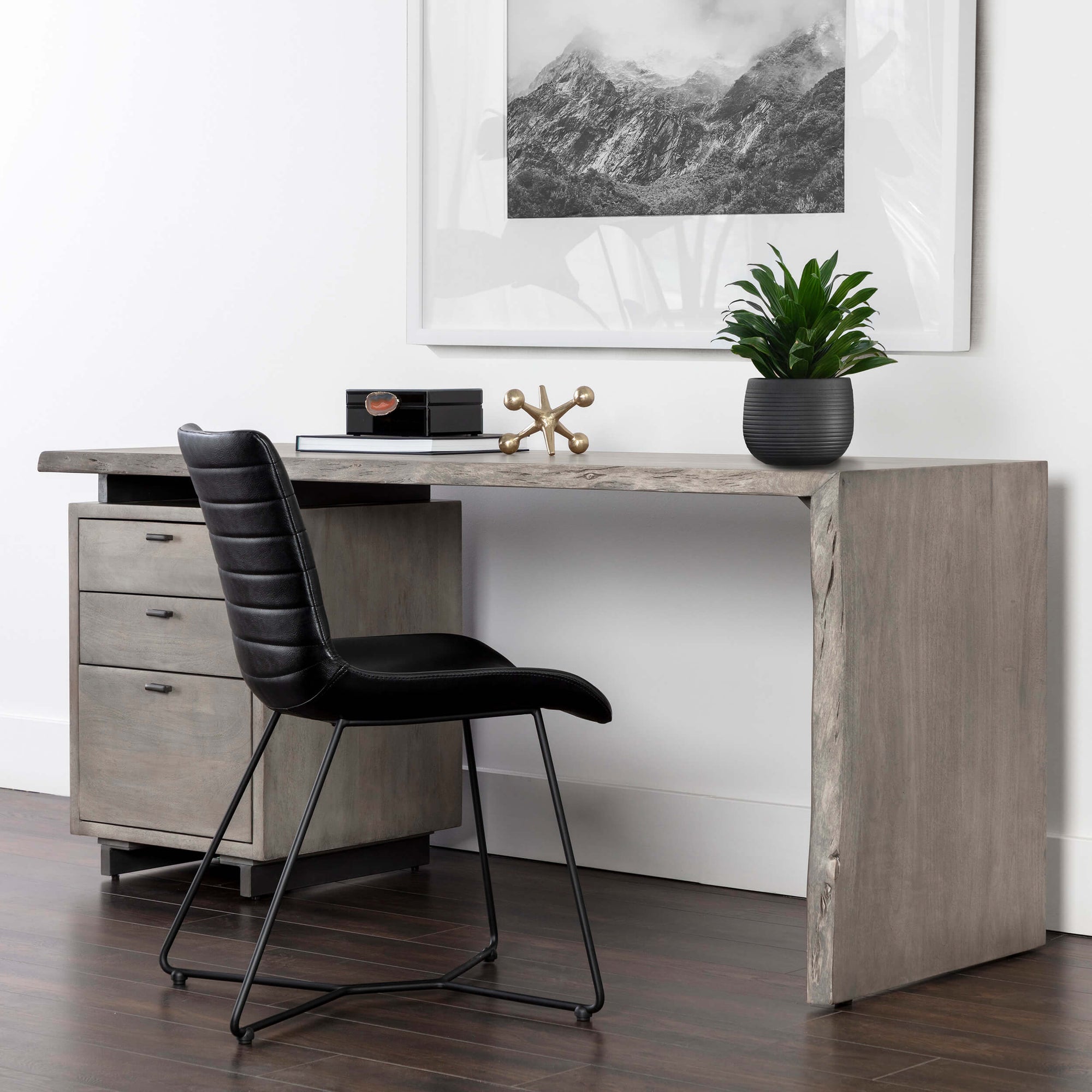 Lewis Desk, Grey – High Fashion Home