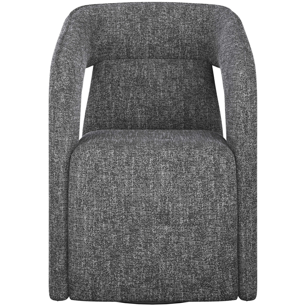 Kendrick Wheeled Dining Chair, Nash Zebra – High Fashion Home