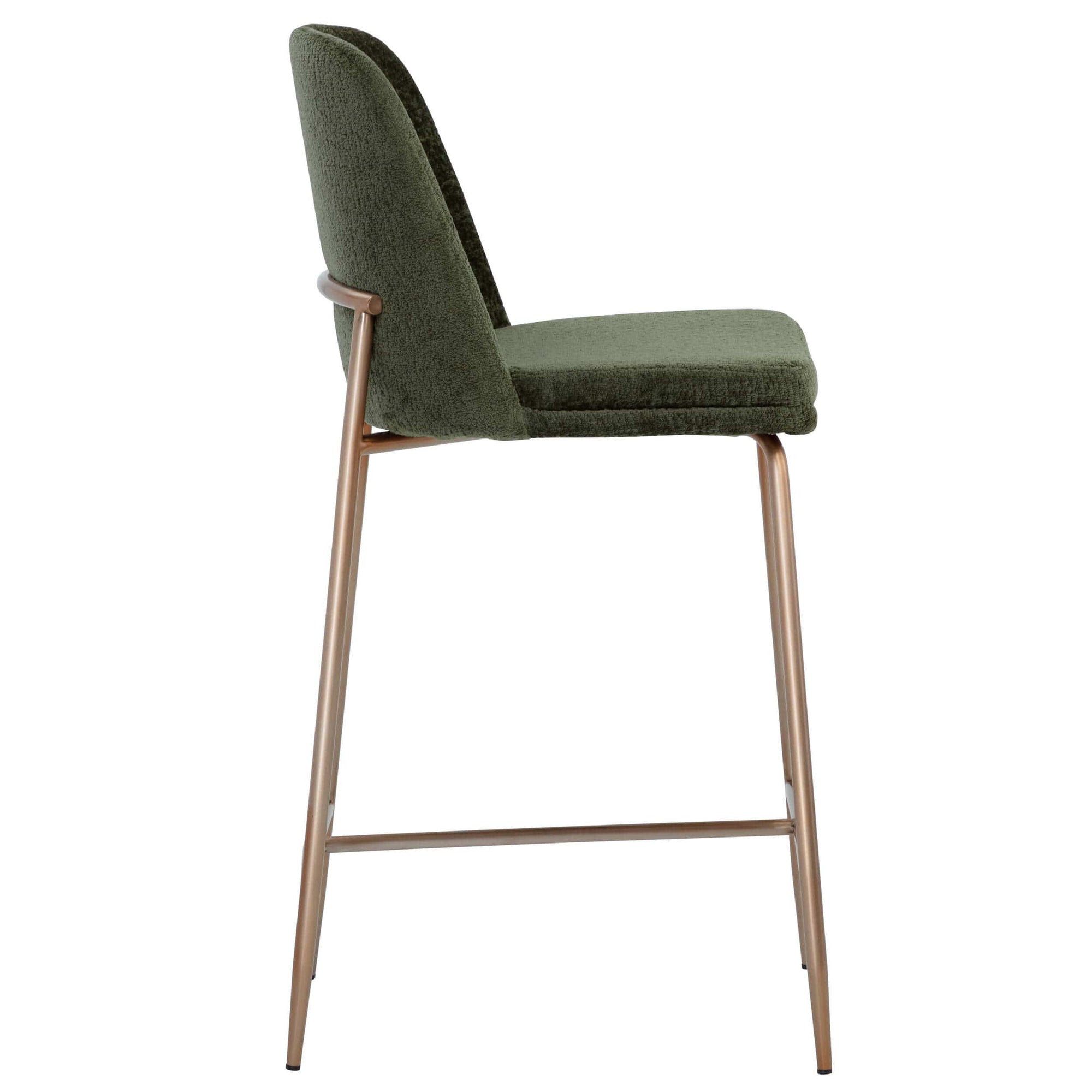 Zeke Counter Stool, Bergen Olive/Antique Brass – High Fashion Home