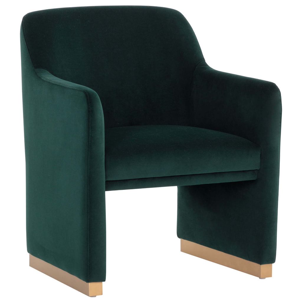 Jaime Dining Chair, Dark Emerald, Set of 2 – High Fashion Home