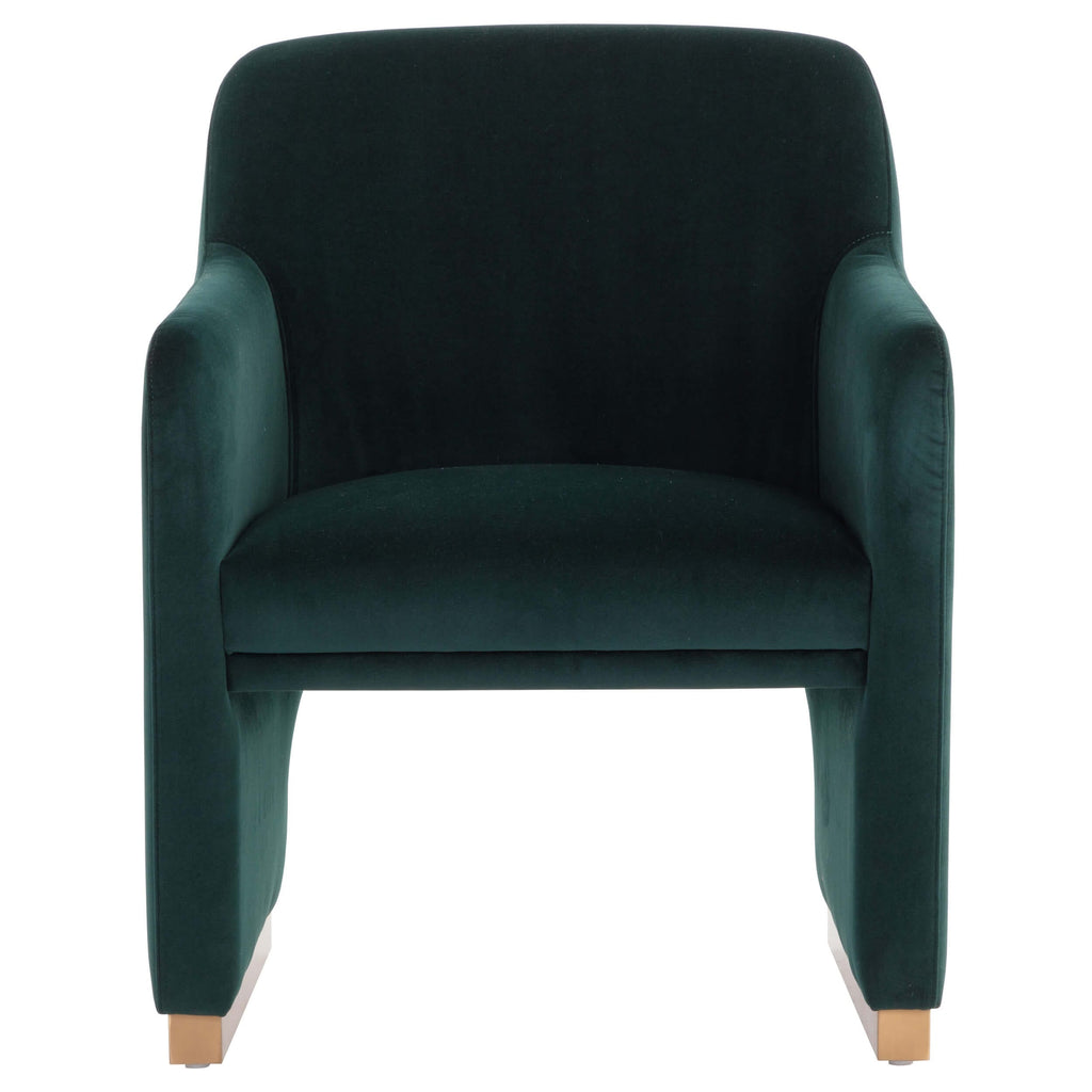 Jaime Dining Chair, Dark Emerald, Set of 2 – High Fashion Home