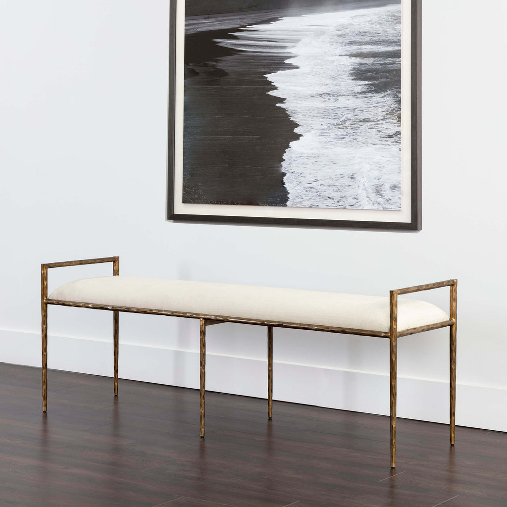Esai Bench, Zenith Alabaster – High Fashion Home