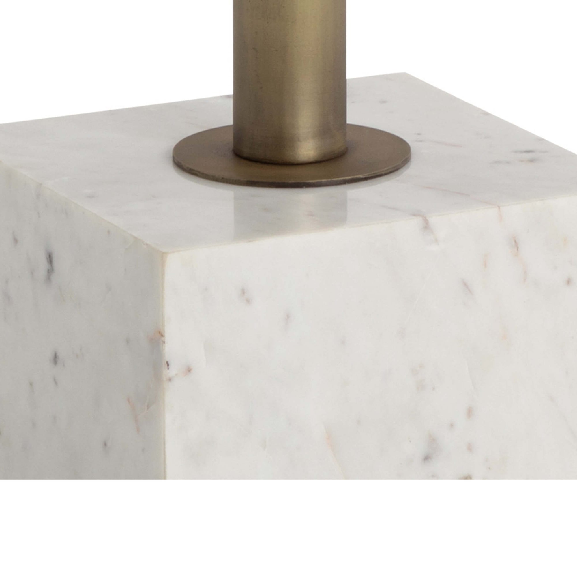 Kata 32" Round Bistro Table, White Marble – High Fashion Home