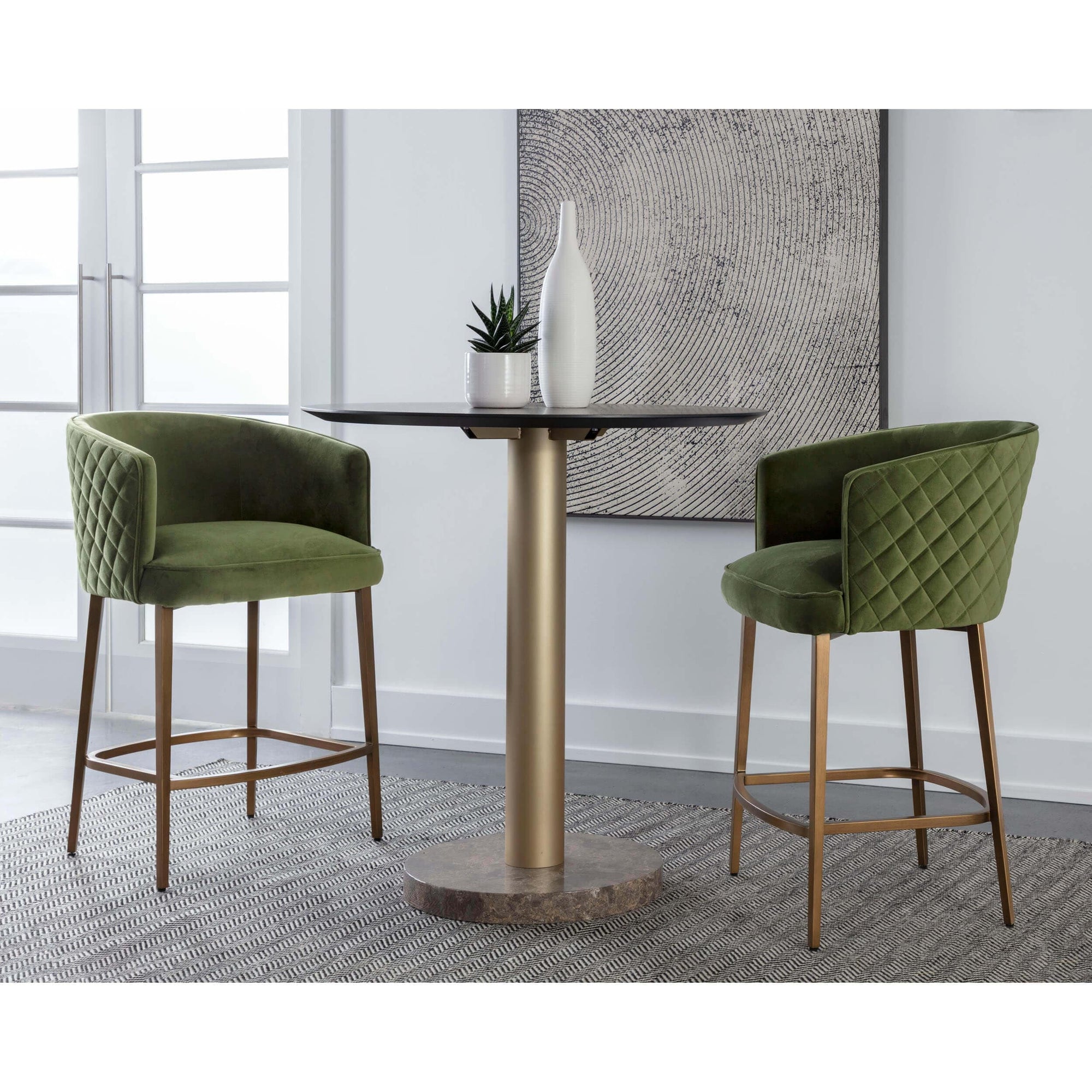 Cornella Counter Stool, Meg Olive – High Fashion Home