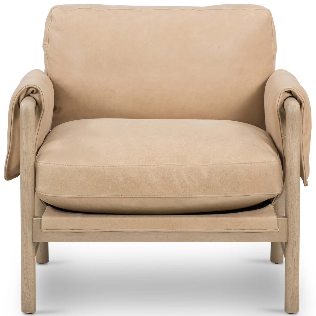 Harrison Leather Chair, Palermo Nude by Four Hands – High Fashion Home