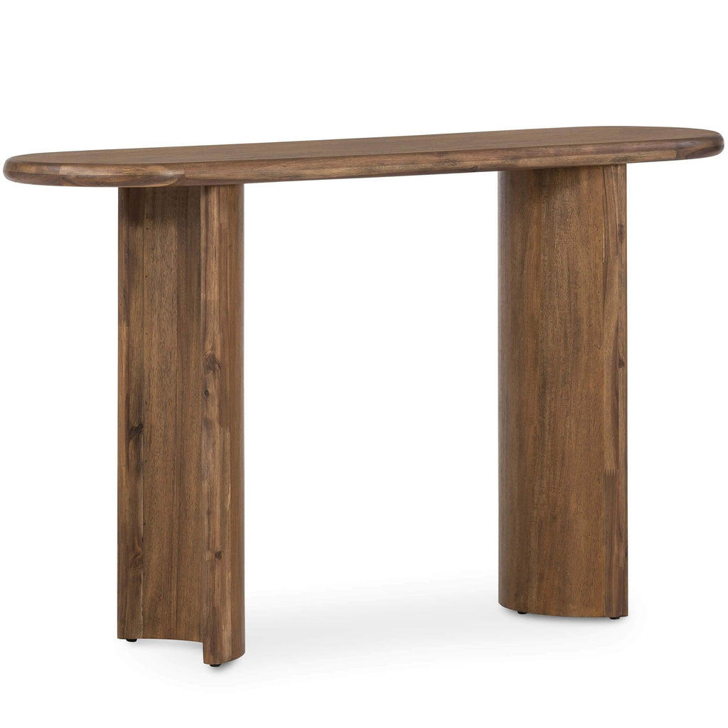 Paden Console Table, Seasoned Brown Acacia – High Fashion Home