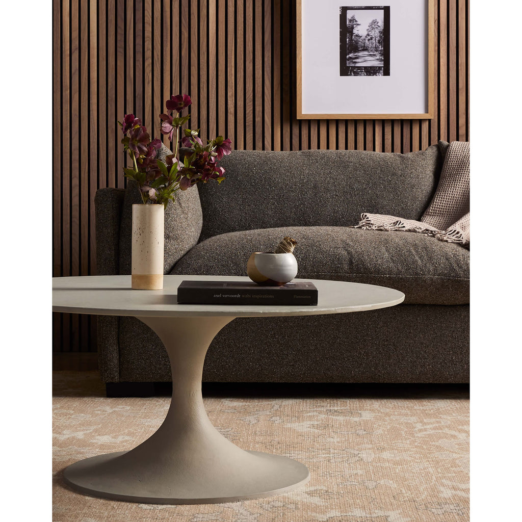 Simone Round Coffee Table, Matte White – High Fashion Home