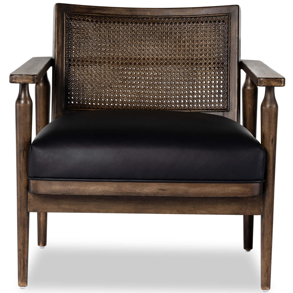 Xavier Leather Chair, Carson Black by Four Hands – High Fashion Home
