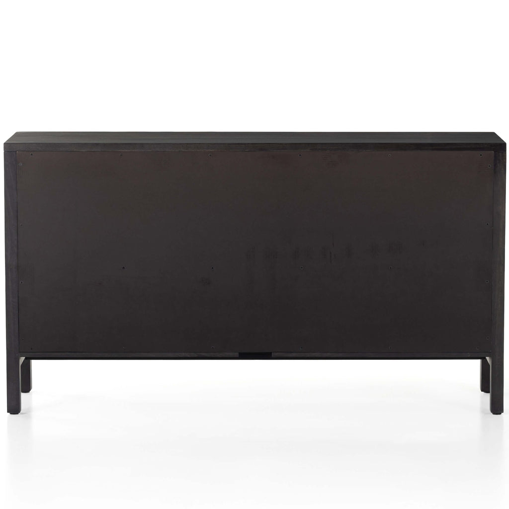 Caprice Media Console, Black Wash Mango – High Fashion Home