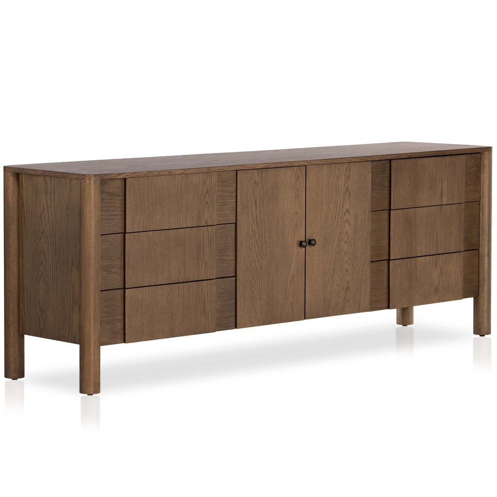 Pollard Media Console, Tan Oak by Four Hands – High Fashion Home