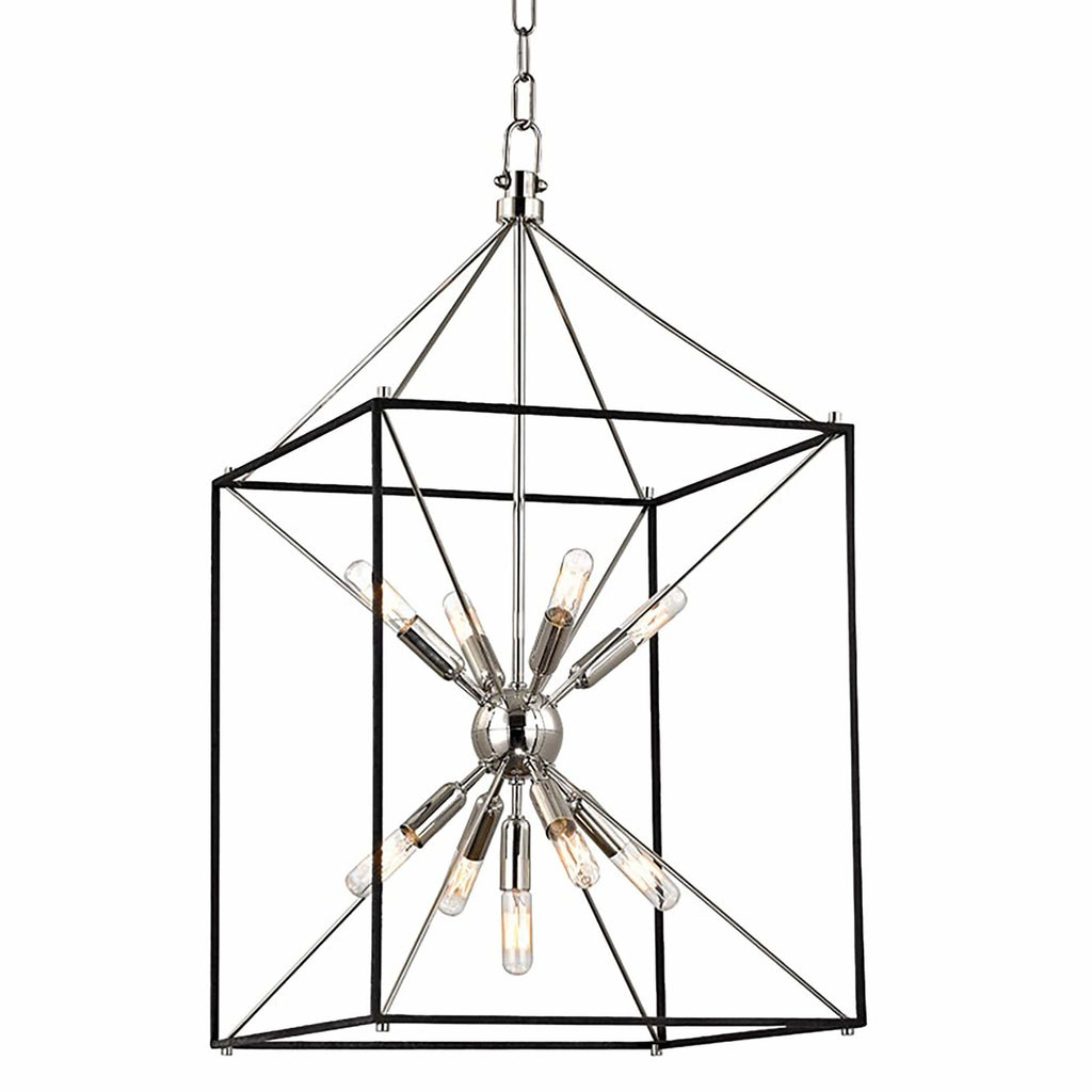 Glendale 9 Light Pendant, Polished Nickel – High Fashion Home