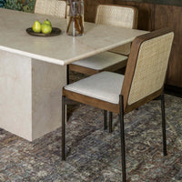 Arum Dining Table, Cream Marble – High Fashion Home