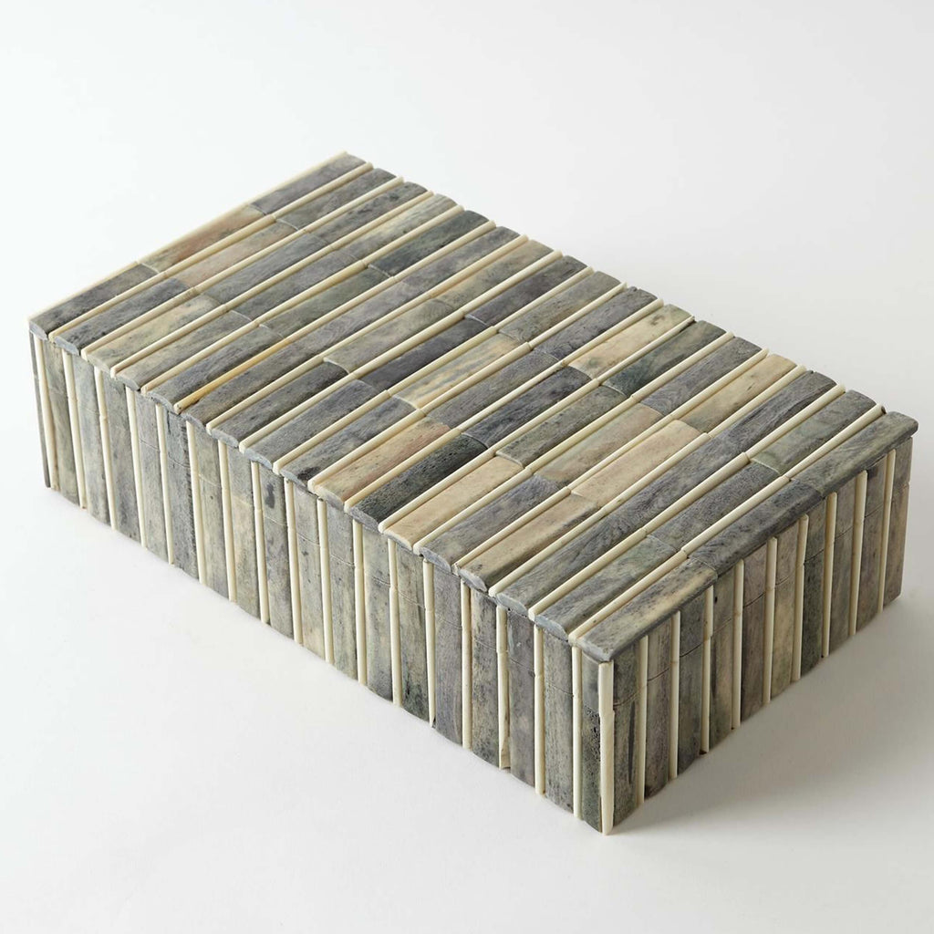 Bone Box, Grey/Ivory – High Fashion Home
