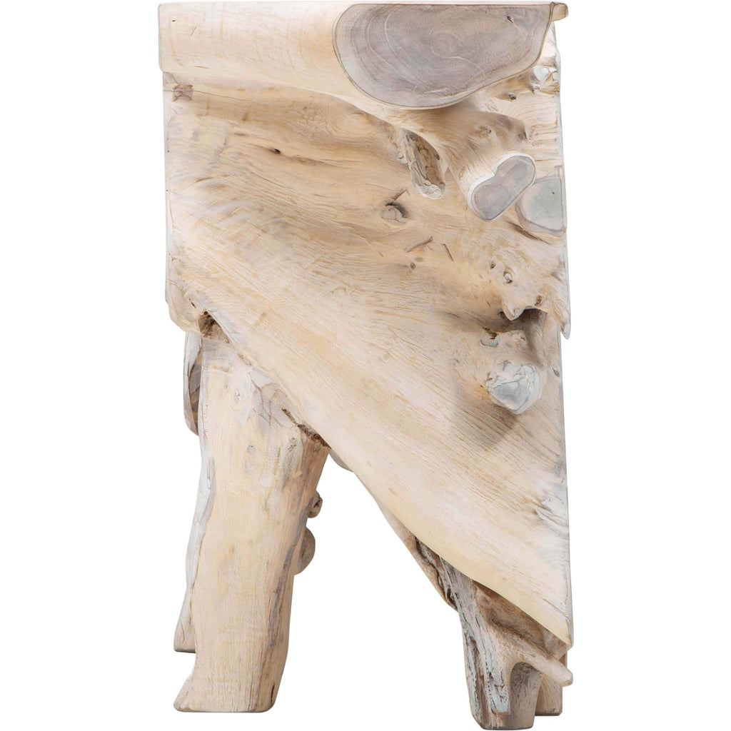 Cypress Root Console Table, White Wash – High Fashion Home