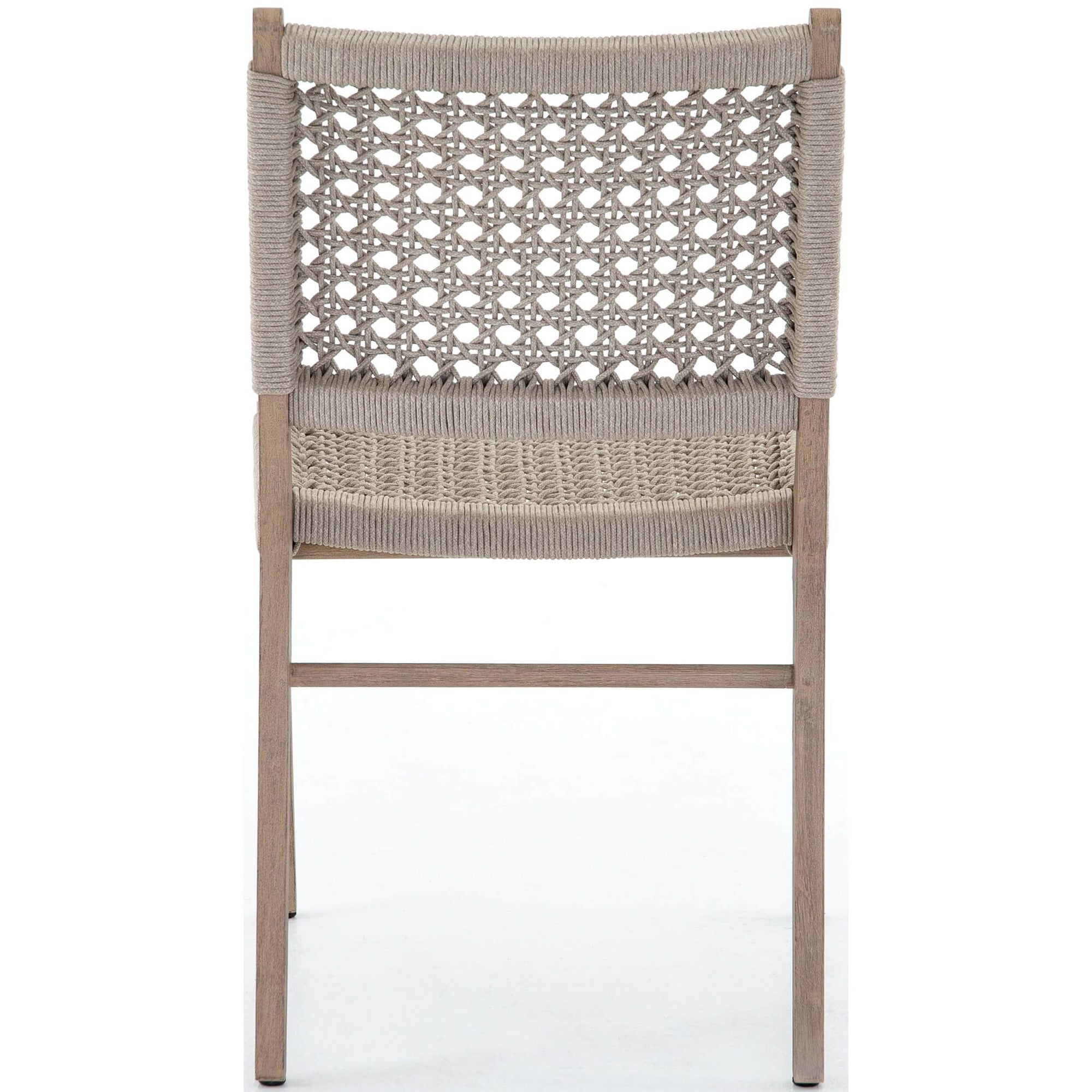 Delmar Outdoor Dining Chair Washed Brown Set of 2 High Fashion Home