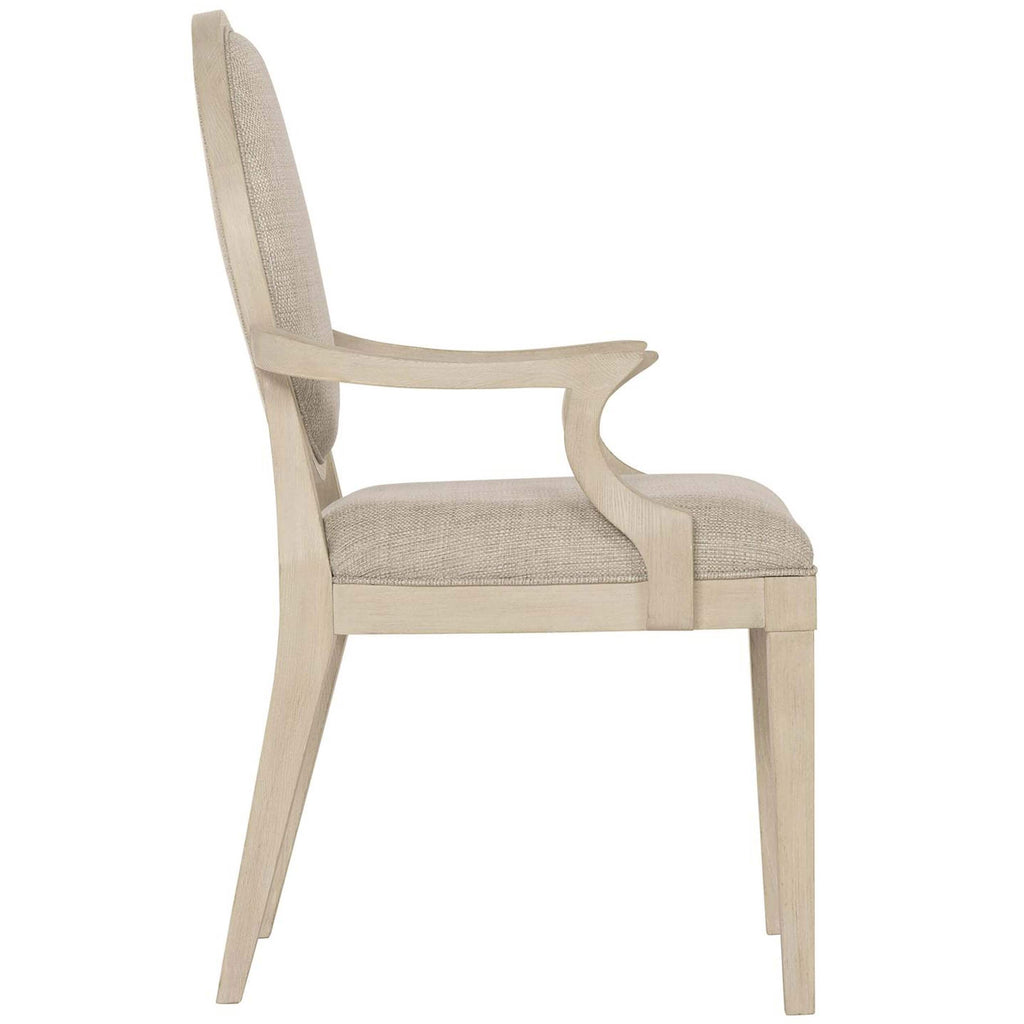 East Hampton Arm Chair, Cerused Linen, Set of 2 – High Fashion Home