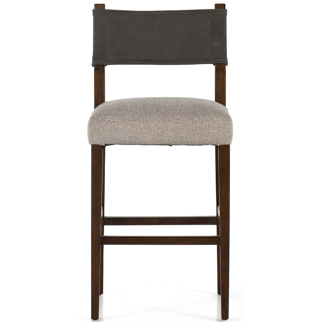 Ferris Bar & Counter Stool, Nubuck Charcoal by Four Hands – High ...