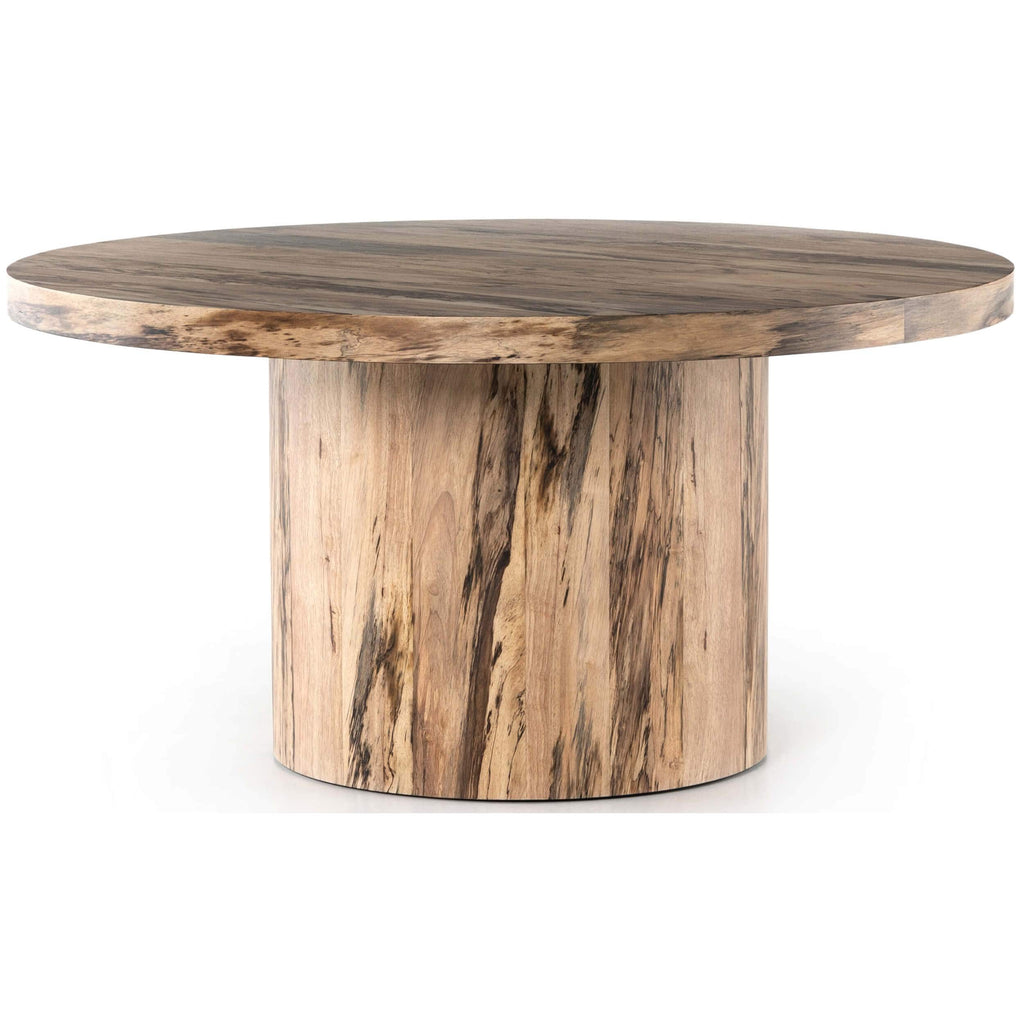 Hudson Round Dining Table, Spalted Primavera by Four Hands – High ...