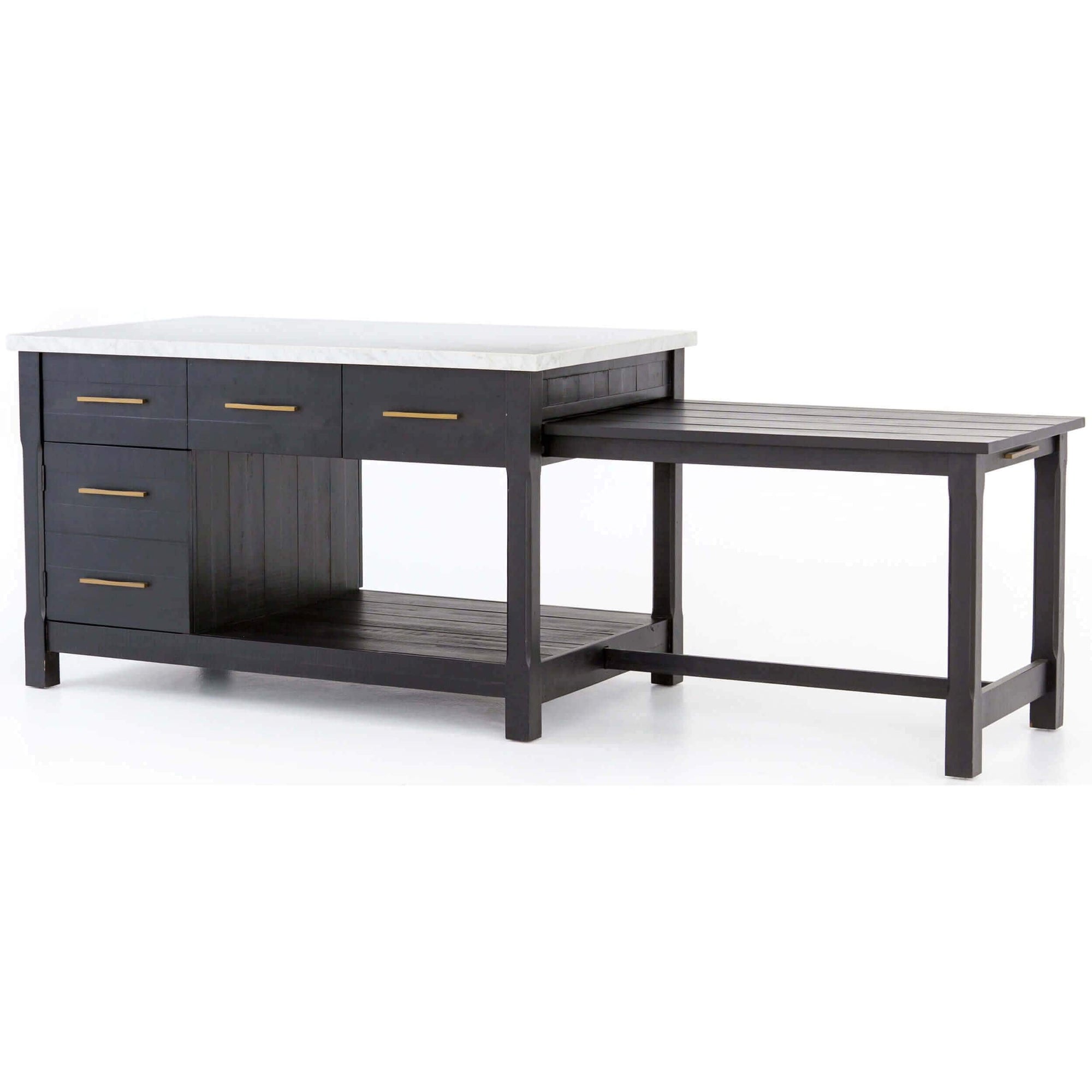 Ian Kitchen Island, Black by Four Hands – High Fashion Home