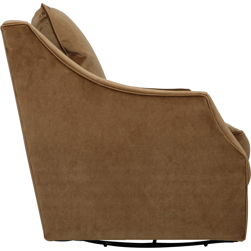 Kara Swivel Chair, Tawny Brown – High Fashion Home